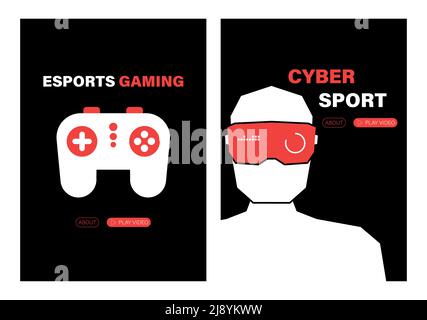 Cyber Sport banner. Video Games conception Stock Vector Image & Art - Alamy