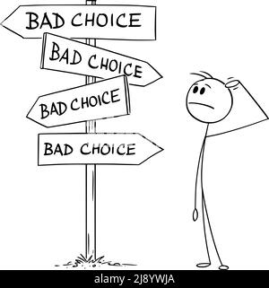 Decide and Choose from Future Choices ,Person or Businessman Standing ...