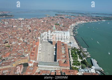 Venezia con Drone. Venice with Drone. Aerial View. May 2022 Stock Photo ...