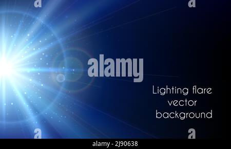 Electric star flash. Abstract lighting flare vector background ...