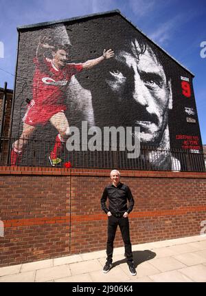 A mural of former Liverpool player Ian Rush, created by MurWalls is ...