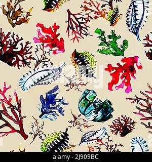 Textile and wallpaper patterns. A printable digital illustration work ...