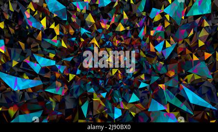 abstract crystal background, cubism geometry, beautiful interior panel ...