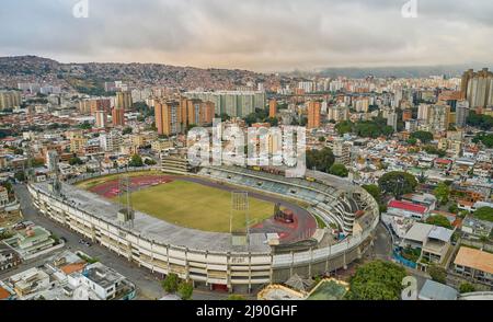 CARACAS, VENEZUELA- FEBRUARY 20, 2022: Panorama of the Brigido Iriarte ...