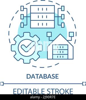 Structured data turquoise concept icon Stock Vector Image & Art - Alamy