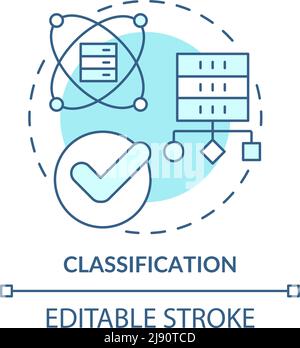 Big digital data analysis, classification and storage. Tiny people work with info conversion ...