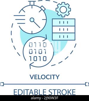 Dynamic learning turquoise concept icon Stock Vector Image & Art - Alamy