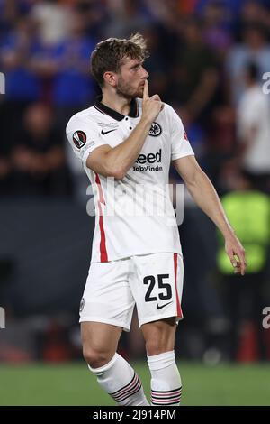 Christopher Lenz of Eintracht Frankfurt during the UEFA Champion League ...