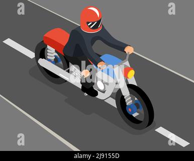 Motorbike side and top view. Motorcycle motocross vehicles. Detailed ...