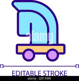 Computer virus pixel perfect RGB color icon Stock Vector Image & Art ...