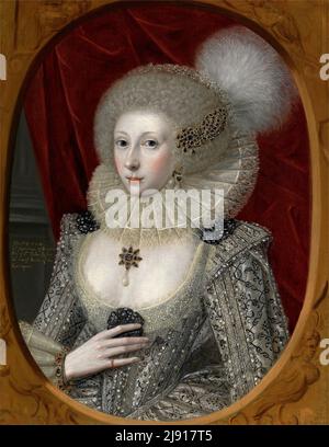 Robert Peake the Elder Portrait of a Woman, Possibly Frances Cotton ...