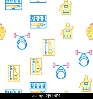 Pottery Production Vector Seamless Pattern Stock Vector Image & Art - Alamy