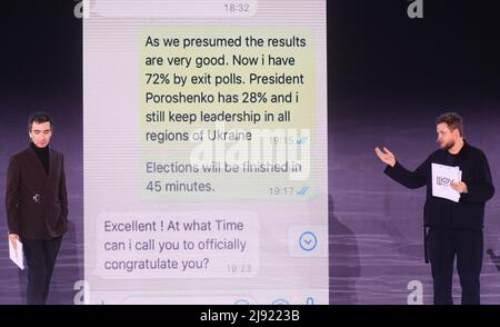 Moscow. Pranksters Vovan (Vladimir Kuznetsov) and Lexus (Aleksey ...