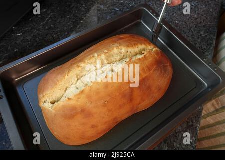 Swabian cuisine, preparation Ulmer Zuckerbrot, sweet yeast yeast dough ...