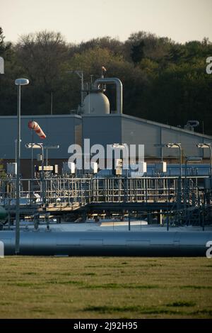23.04.2022, Rehden, Lower Saxony, Germany - Rehden natural gas storage ...