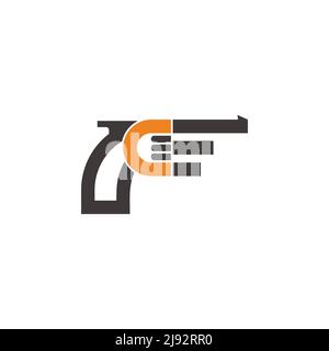 GUN logo. GUN letter. GUN letter logo design. Initials GUN logo linked ...