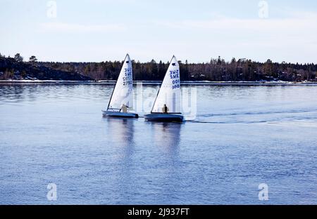 Holmsund, Norrland Sweden - April 24, 2022: red abstract artwork in ...