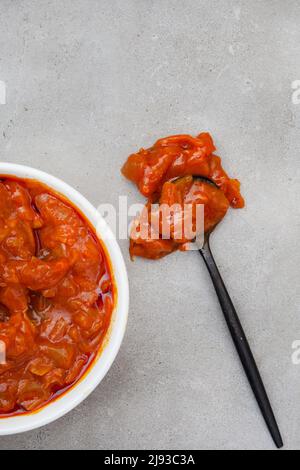 South African vegetable relish or side dish called Chakalaka ...