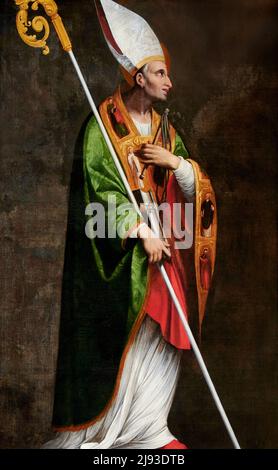 S. Ambrogio - olio su tela - pittore lombardo del XVII secolo - Cressa ...