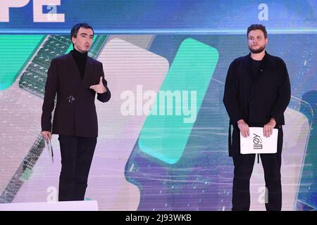 Moscow. Prankers Vladimir Kuznetsov (Vovan) and Alexey Stolyarov (Lexus ...