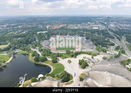 The Munich Olympic Stadium opened in front of 80,000 spectators, with a ...