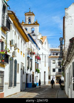 The sunny street in Cordoba, Spain Stock Photo - Alamy