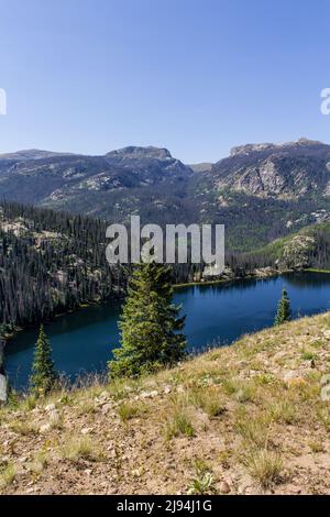 Granite Lake in Colorado's wilderness mountains Stock Photo - Alamy