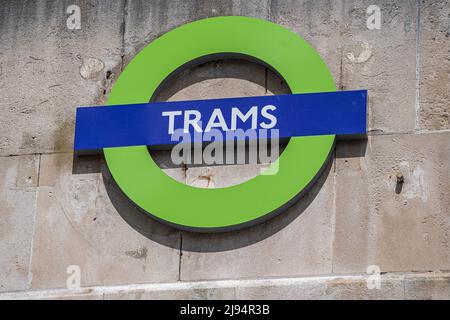 LONDON - May 20, 2022: Rail and Underground Station signs outside ...