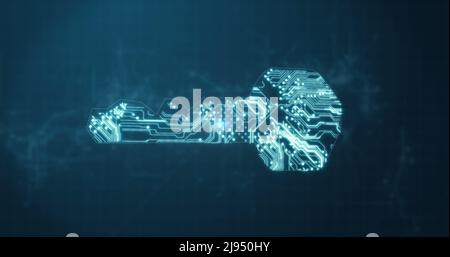 Conceptual image of circuit connection key Stock Photo - Alamy