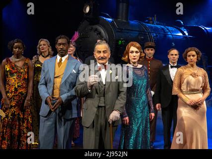 l-r: Laura Rogers (Countess Andrenyi), Henry Goodman (Hercule Poirot ...