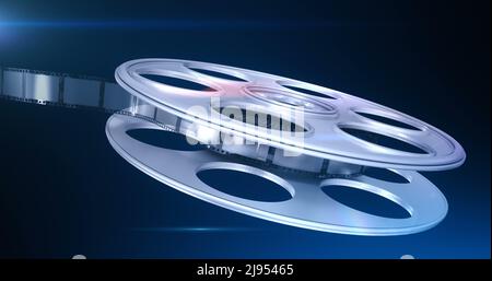 Film rolling out of a film reel Stock Photo - Alamy