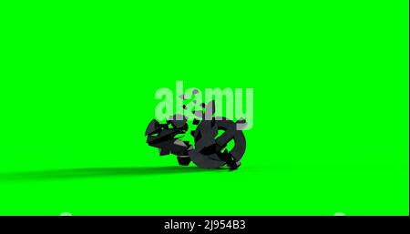 Dollar sign falling against green screen Stock Photo - Alamy
