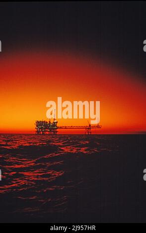 Australia. Western Australia. North Rankin A. Offshore gas extraction ...