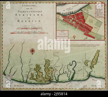Map of Berbice Stock Photo - Alamy