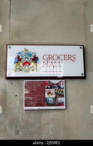 Coat of arms of the Worshipful Company of Grocers - God Grant Grace ...