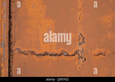 Colored rusty stained metal wall texture pattern Stock Photo - Alamy