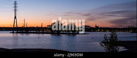 Helsinki / Finland - MAY 20, 2022: Closeup of a rubbery ice hockey puck ...