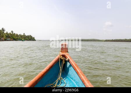 View of boat ride on Karli River in Devbag, Malvan, Maharashtra Stock ...
