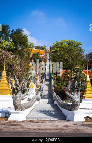 Wat Sangkat Rattana Khiri temple in Uthai Thani, Thailand Stock Photo ...