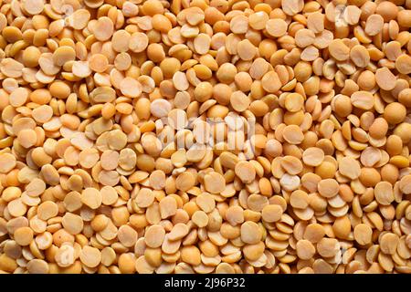 Yellow color raw dried split Pigeon pea lentils Stock Photo - Alamy