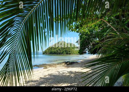 Las Cabanas beach, El Nido, Bacuit Bay, Palawan, Philippines Stock ...