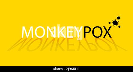 Monkeypox virus banner with yellow background Stock Vector Image & Art ...