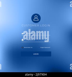 Minimal login form template Stock Vector Image & Art - Alamy