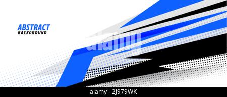 Abstract sports wide white background. Modern sport banner design with ...