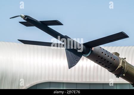 Italian Horus tank UAV at IDEX 2011 Stock Photo - Alamy
