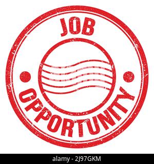JOB OPPORTUNITY text written on green-black rectangle stamp sign Stock ...