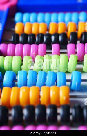counting math learning toy on table Stock Photo - Alamy