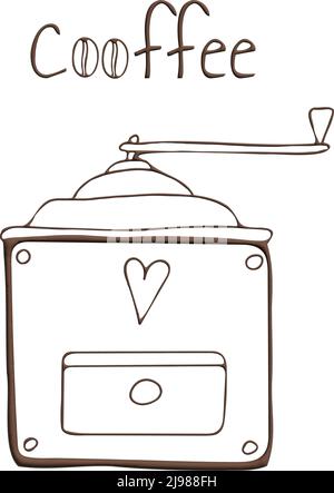 Beautiful coffee painting pattern Stock Vector Image & Art - Alamy