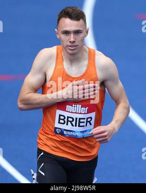 Great Britain's Joseph Brier during the Mixed 4x400m relay on day one ...