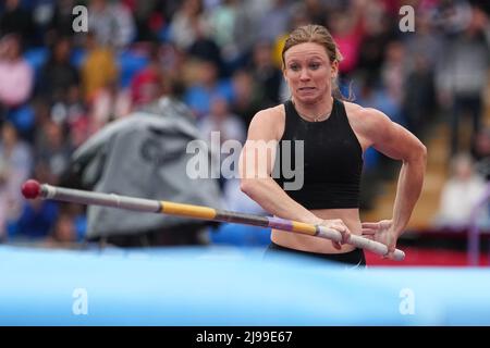 Emily Grove of USA, Pole vault Stock Photo - Alamy